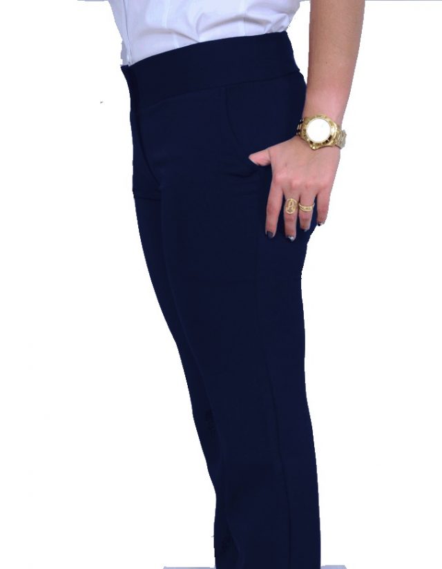 Calça Social Feminina Azul Marinho – 20 PÇS – Alpha Moda Social